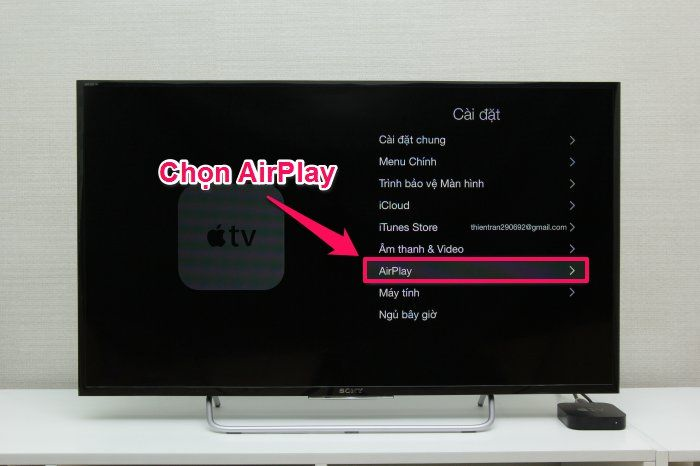 AirPlay: Kết nối không dây để chiếu hình ảnh từ iPhone lên Apple Tivi